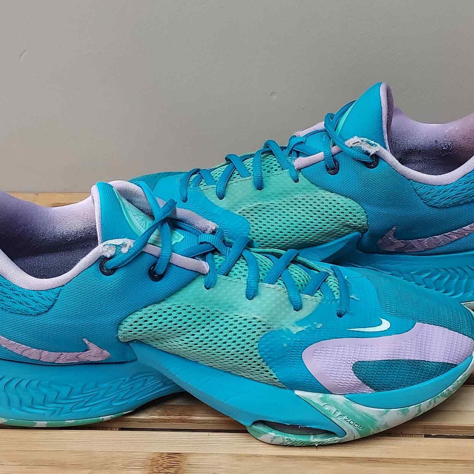 Nike Mens Zoom Freak 4 | Blue | Athletic Shoes Size 12 - Gem