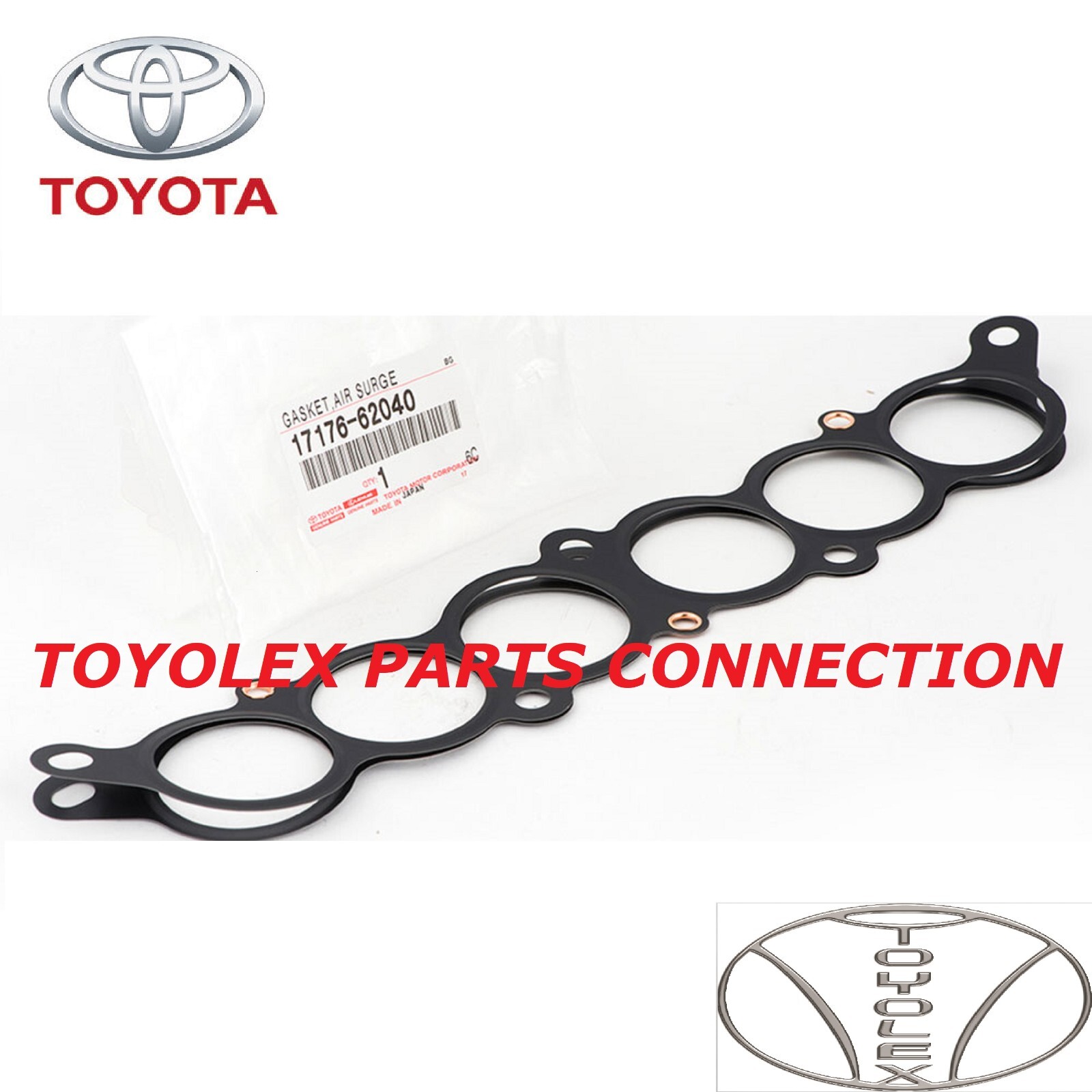 NEW TOYOTA 3.4 V6 INTAKE GASKETS & OEM FIGP SEALANT 17176-62040 & 17177 ...
