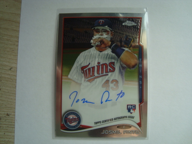 2014 Topps Chrome Josmil Pinto Autograph Rookie Card | eBay