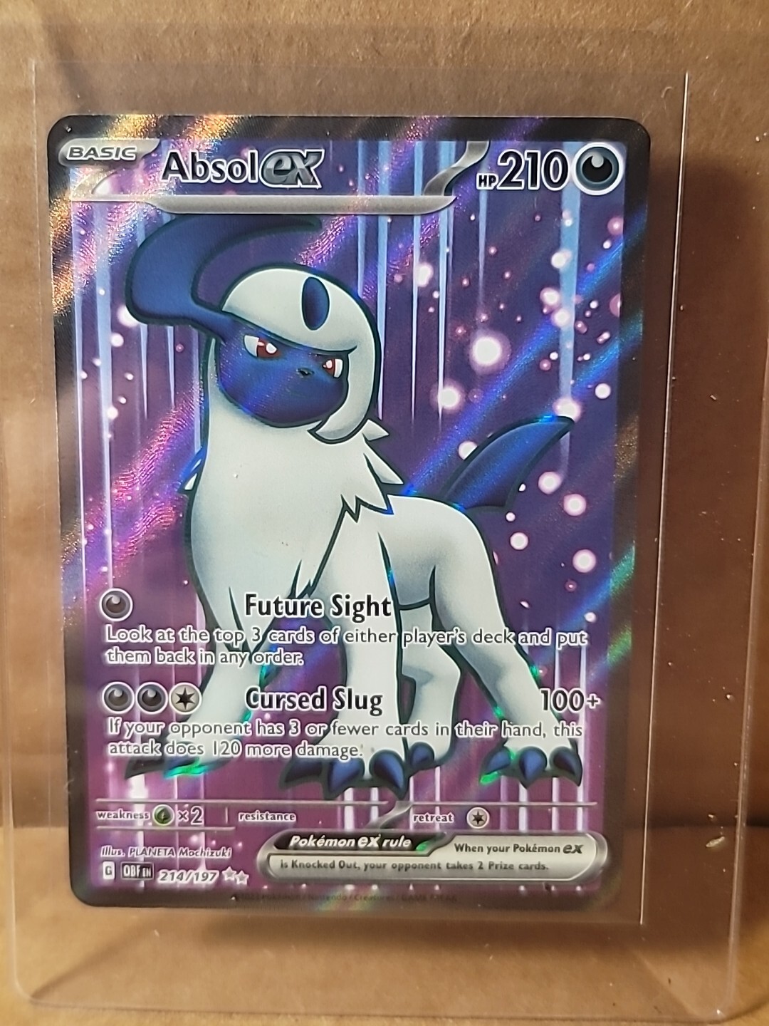 Pokemon TCG Absol EX 214/197 ☆☆ Obsidian Flames Full Art Card | eBay