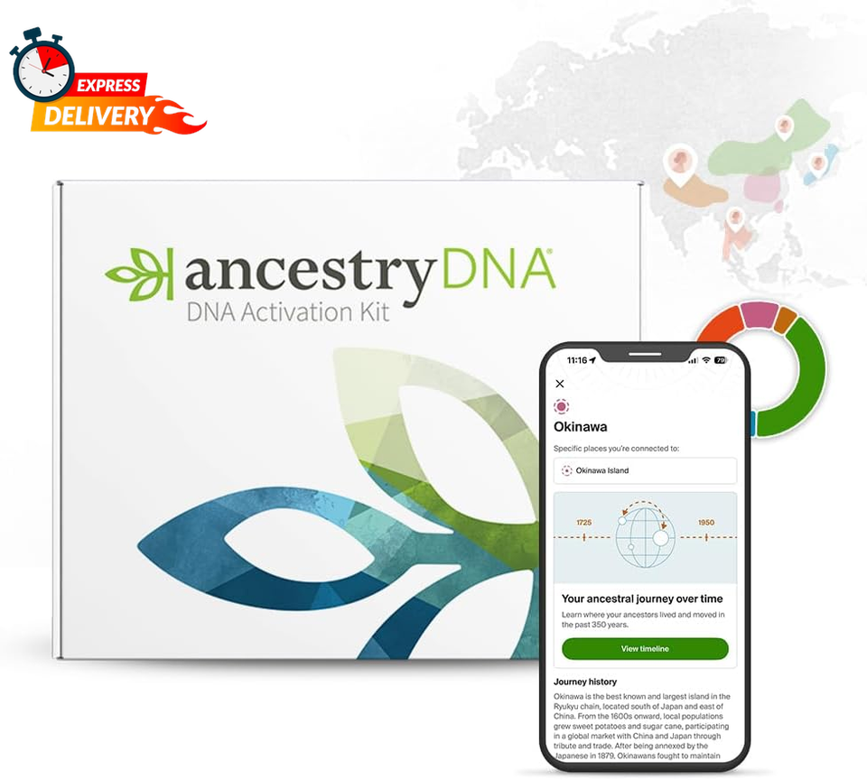 Ancestrydna Genetic Test Kit: Personalized Genetic Results, DNA ...
