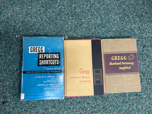 VTG Gregg Shorthand Books John Robert Gregg 3 Book Lot mid-century ...