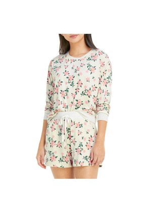 DRAPER JAMES WOMEN'S LOUNGE SET PAJAMAS SLEEP SWEATSHIRT & SHORTS BG ...