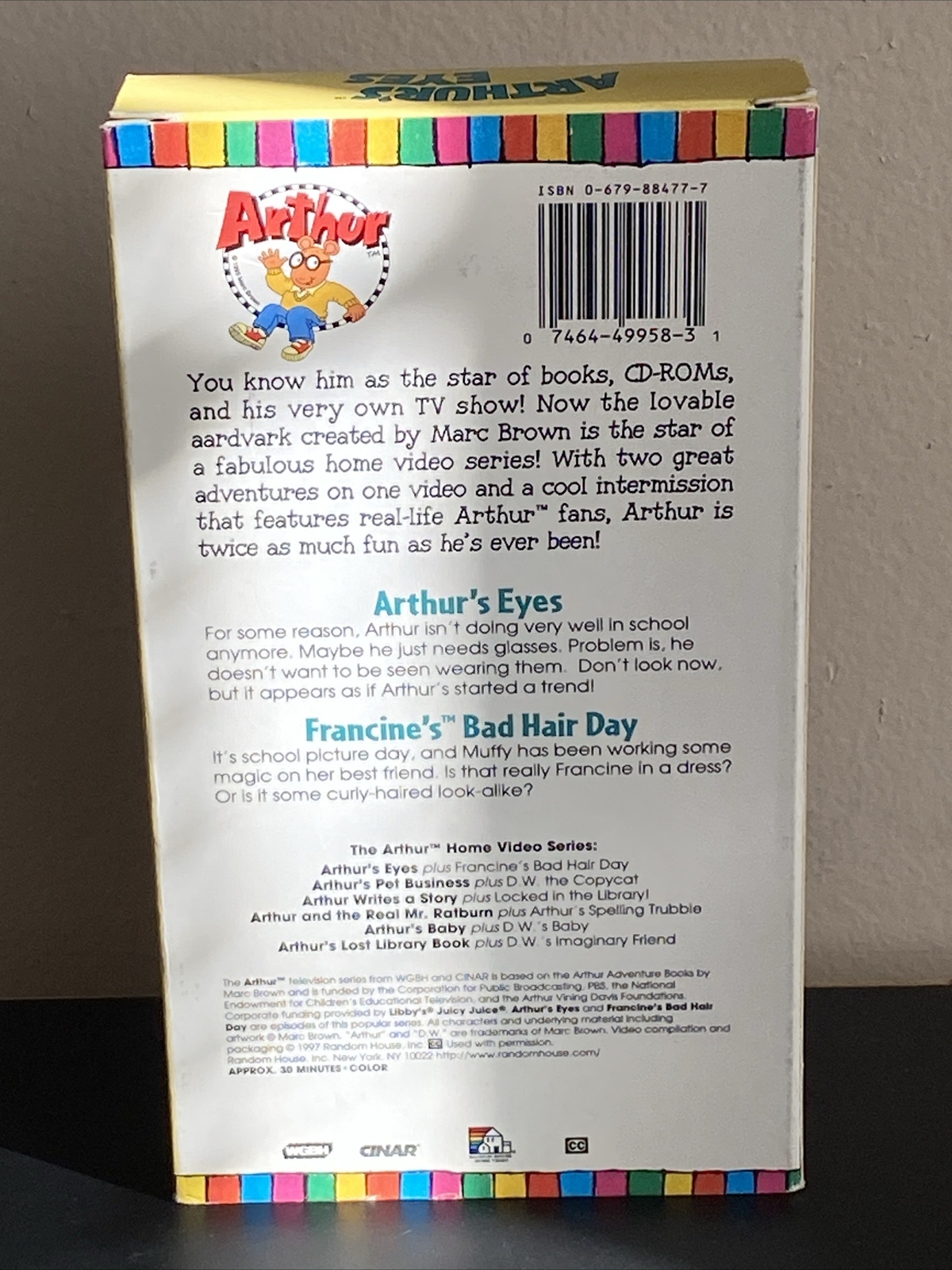 Arthur - Arthurs Eyes (VHS, 1997) 74644995831| eBay