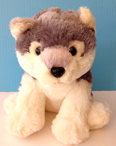 Destination Nation Grey Wolf Huskey Dog Animal Toy Plush Stuffed Animal ...