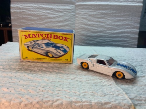 Matchbox 41c Ford GT Racing Car Reproduction Box Lesney 1-75 Vintage ...