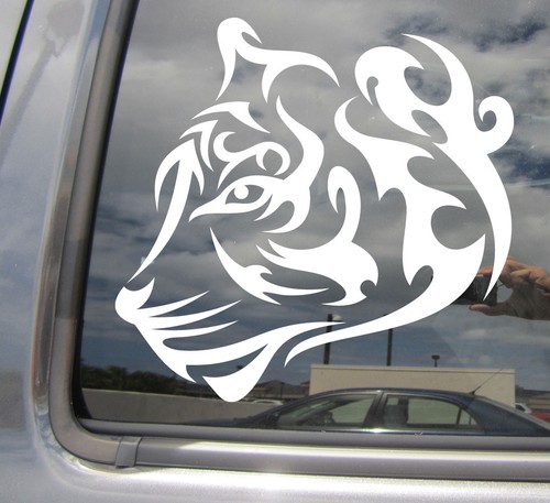 Tribal Jaguar Head - Jungle Americas Cat Car Window Vinyl Decal Sticker ...