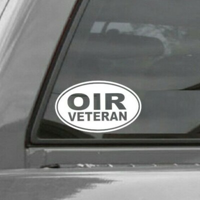 OIR Operation Inherent Resolve Veteran EURO OVAL Vinyl Window Decal | eBay