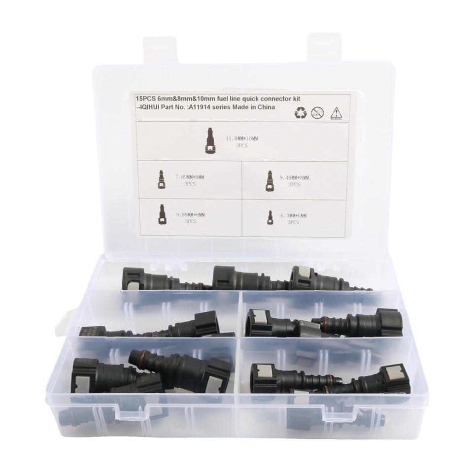 For Fuel Hose Repair Fuel Line Connector Diesel Repair Nylon Plastic ...