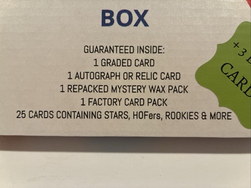 Baseball Card Mystery Box - Vintage & Modern Guaranteed Graded Card ...