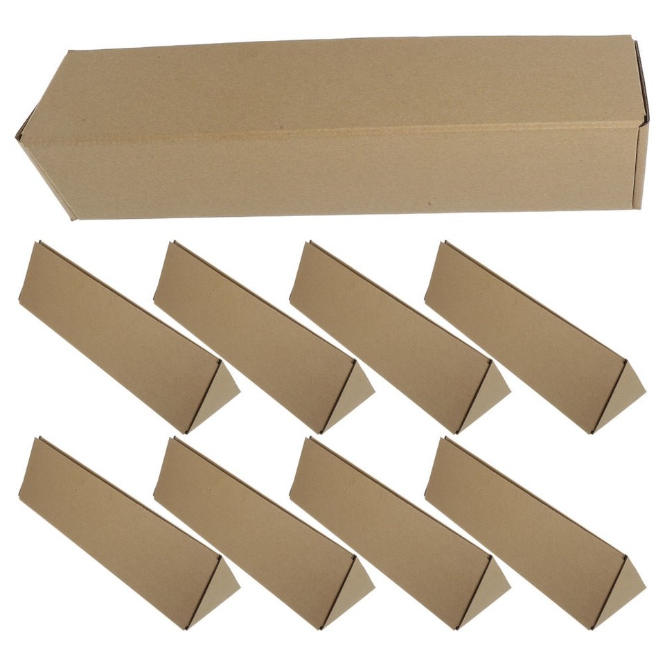 10 Pcs Paper Storage Tube Document Shipping Cardboard Triangle Mailing ...
