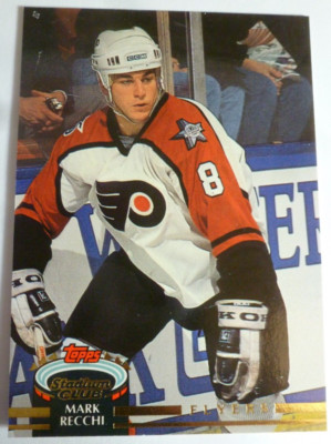1992 Stadium Club Mark Recchi HOF #183 Philadelphia Flyers NM/M | eBay