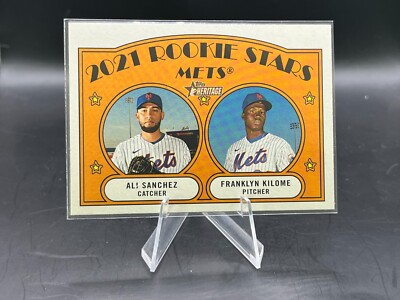 2021 Topps Heritage #155 2021 Rookie Stars Mets Ali Sanchez Franklyn ...