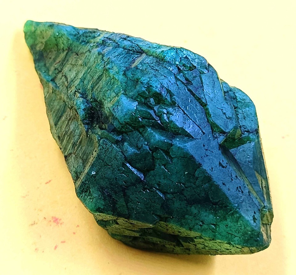 DYED 620 CT NATURAL GREEN EMERALD TRANSLUCENT ROUGH EGL CERTIFIED ...
