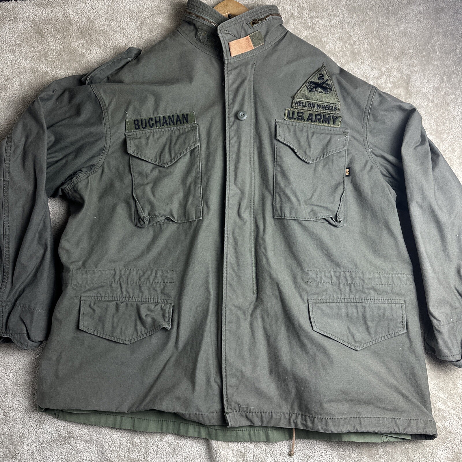 Vintage US ARMY Cold Weather Field Jacket XXL Militar… - Gem