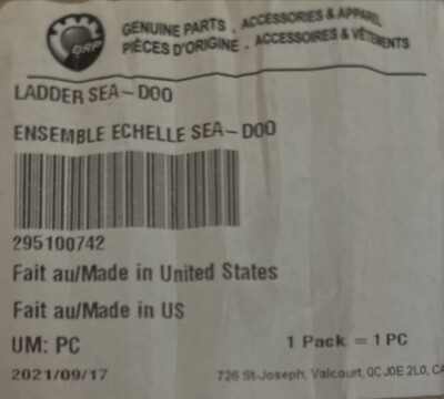 Genuine Sea Doo Step Down Ladder 295100742 New | eBay