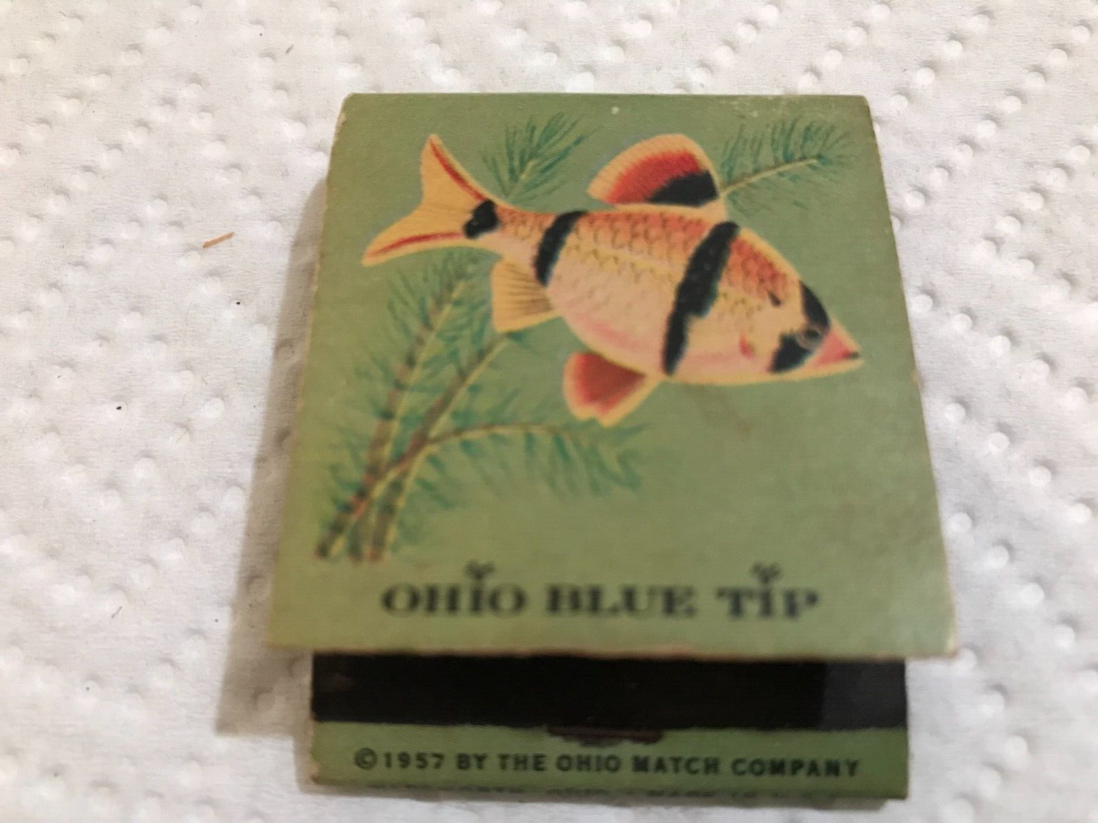 Vintage Matchbook Ohio Blue Tip Tiger Barb Fish 1-E | eBay
