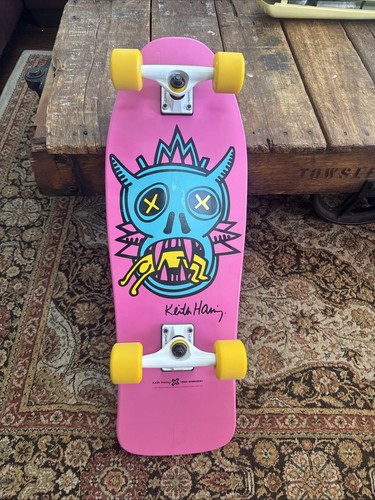 RARE Keith Haring X Alien Workshop Monster Drawing Blue/Pink Shaped ...