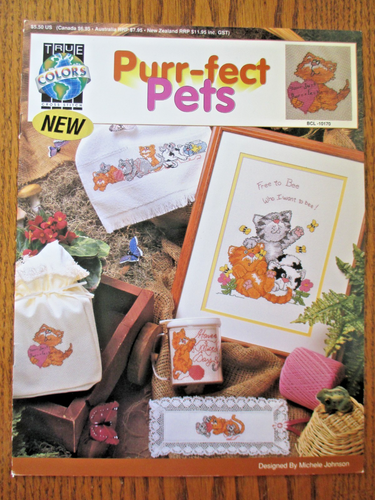 True Colors Cross Stitch - Purr-fect Pets - Cat Designs | eBay