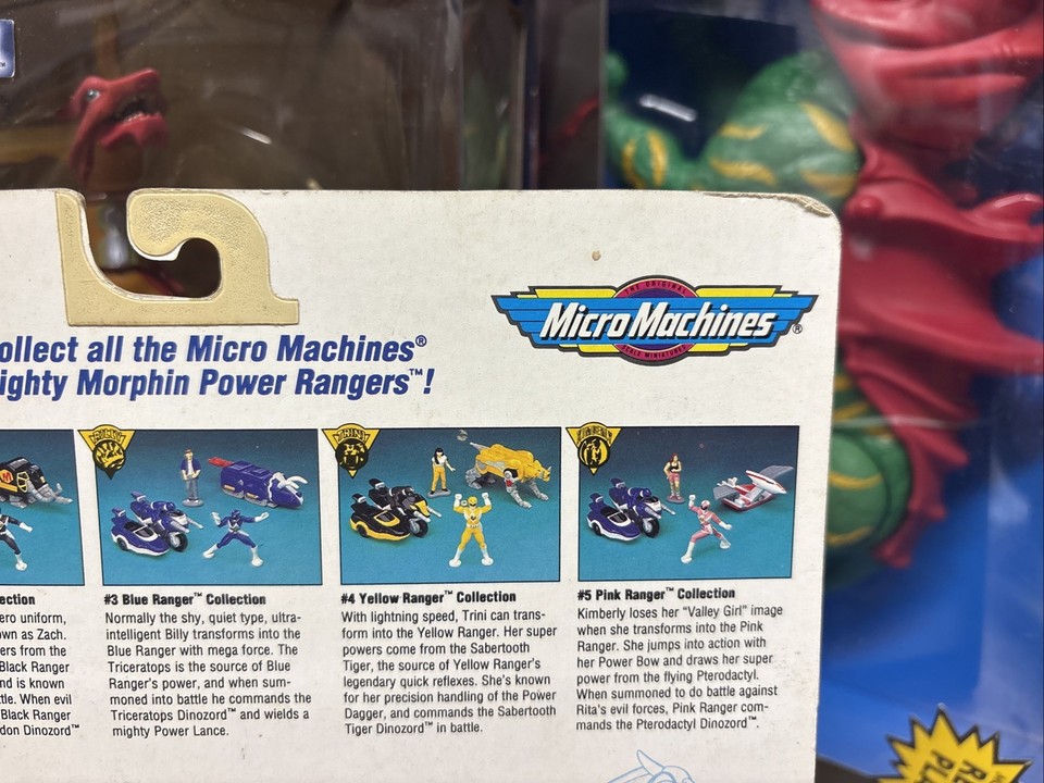 Micro Machines Mighty Morphin Power Rangers #4 Yellow Ranger NOS 1994 ...