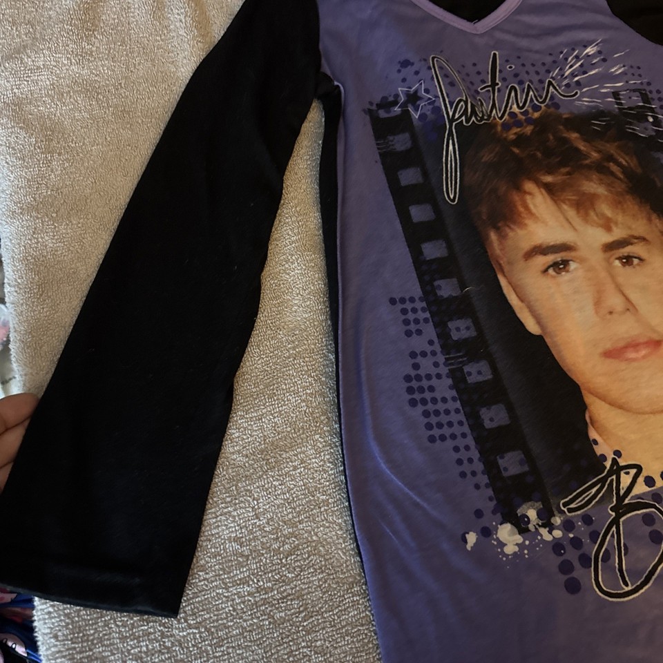Justin Bieber Pajama Youth Girls 7/8 Long Sleeve Shirt Pants JB ...