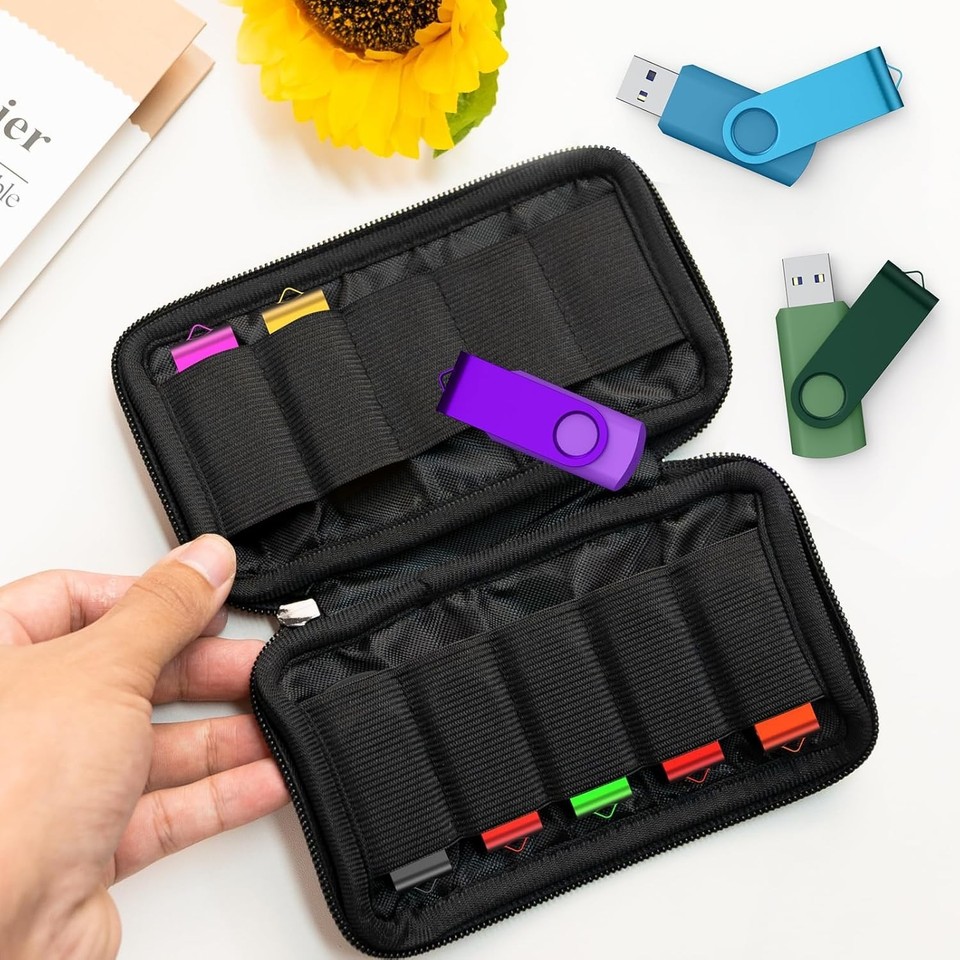 Flash Drive Case USB Storage Case USB Holder Storage Bag for USB Flash ...