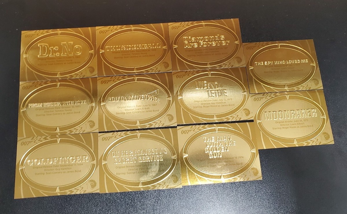 James Bond 50th Anniversary Cards Memorabilia And Promotional Material