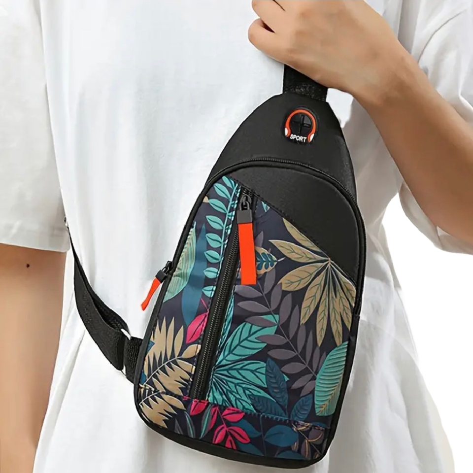 Mini Backpack Crossbody Chest Bag Nylon Sport Travel Casual Diagonal ...