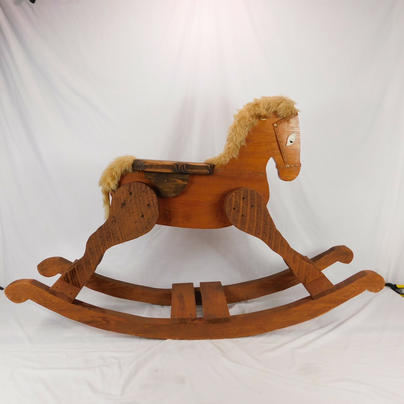 Wooden Rocking Horse Large 32" Tall 50" Long 11 1/2" Wide | eBay