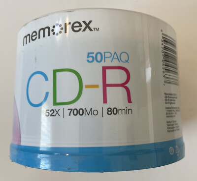 NEW SEALED Memorex Music CD-R 50 Pack (50 Total Discs) New | eBay