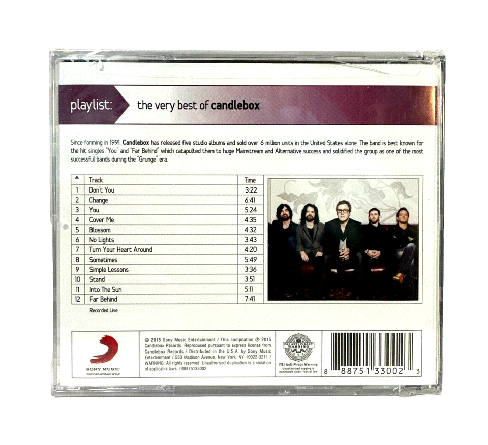 Playlist: The Very Best of Candlebox (CD) NEW Sealed | eBay