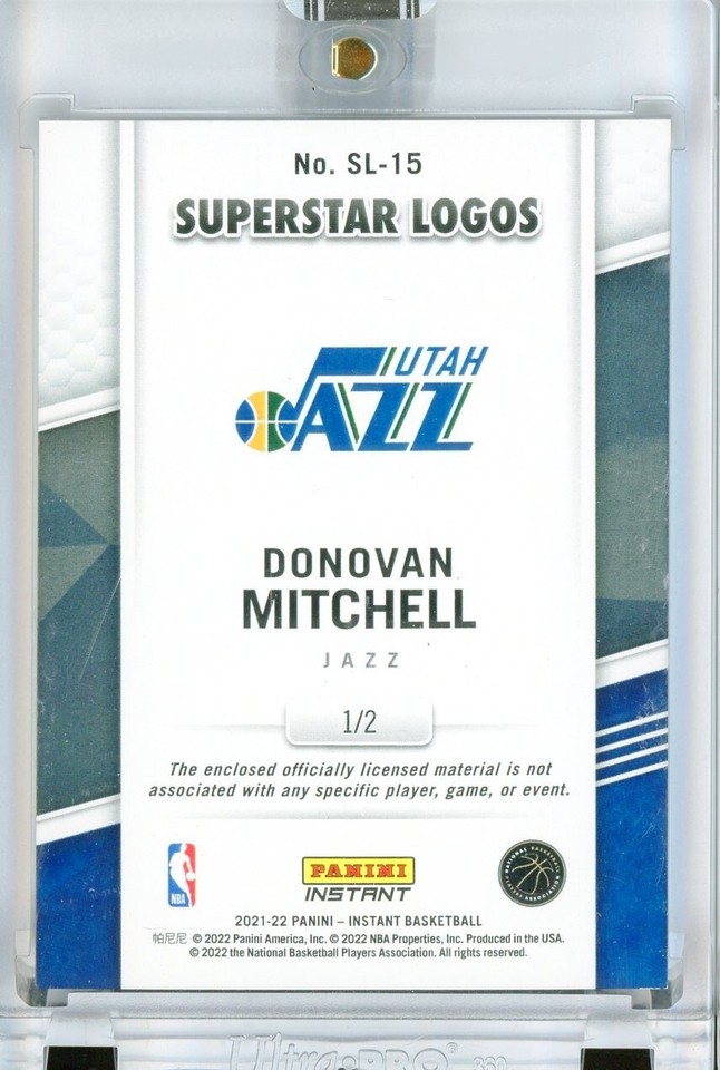 2021-22 Panini Instant Superstar Logos DONOVAN MITCHELL Jersey Patch ...