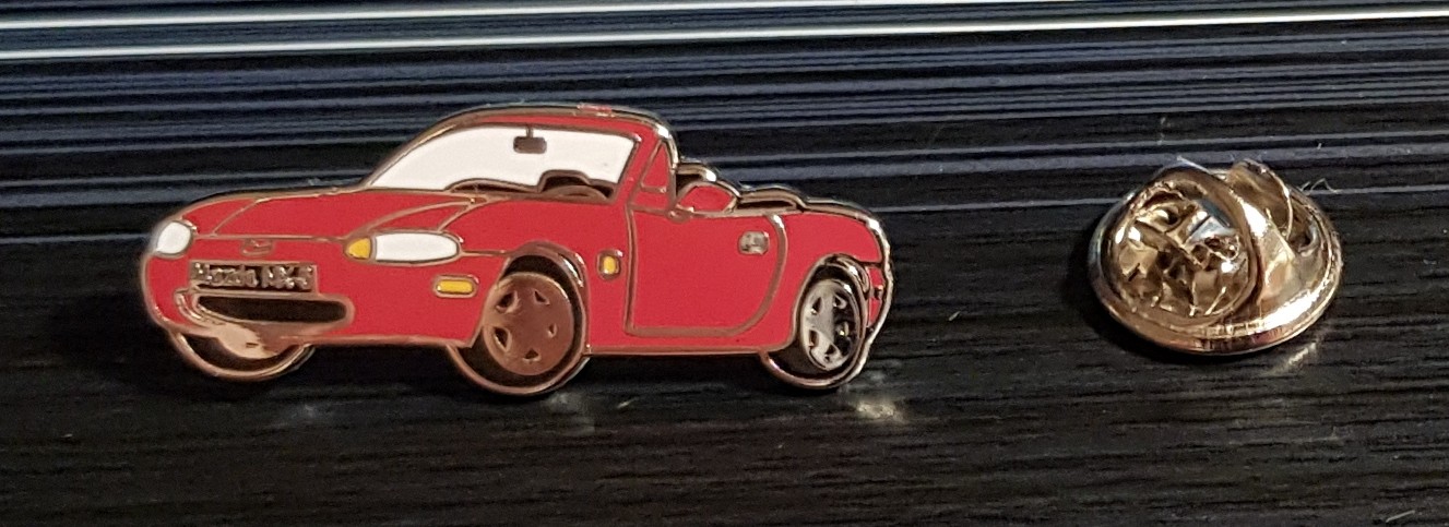 Mazda Pin MX5 NB Miata Eunos Red (2) Enamel - Dimensions 33x14mm | eBay