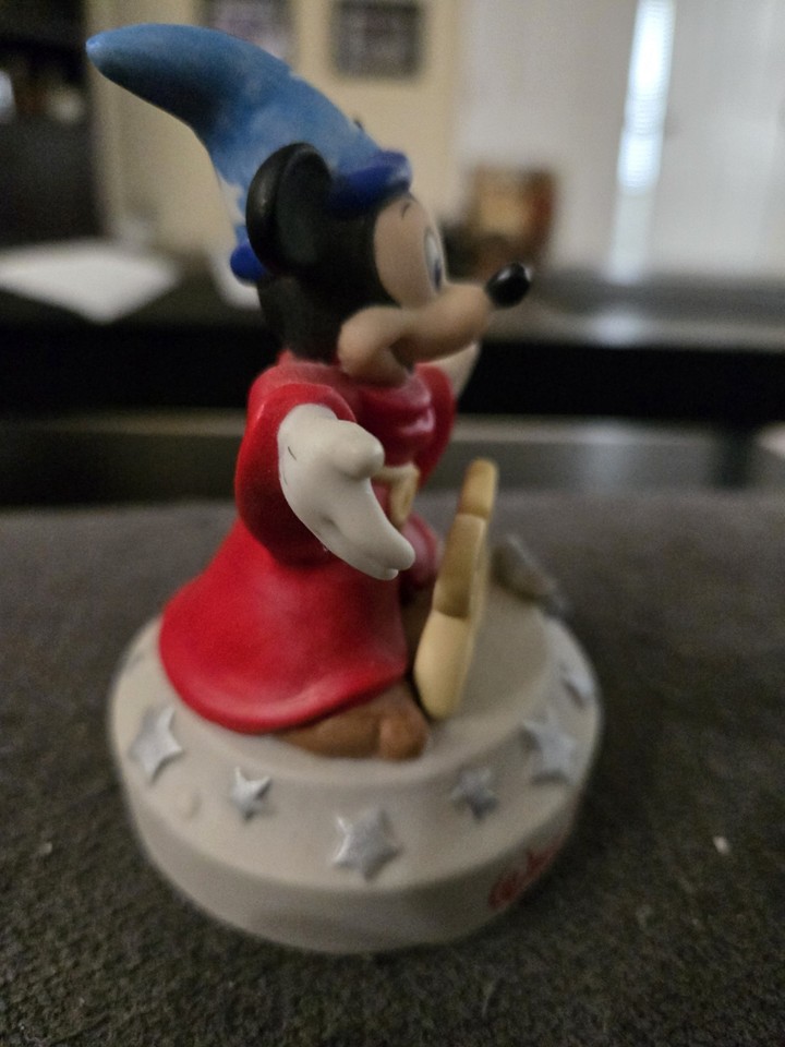 Walt Disney World Mickey Mouse Music Box 25th Anniversary Sorcerers ...