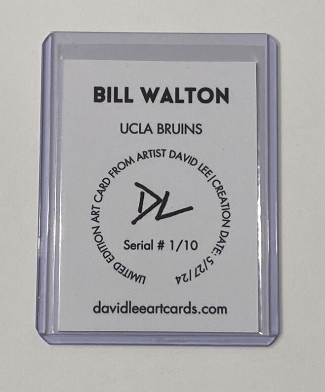 Bill Walton Limited Edition Artist Signed UCLA Bruins Trading Card 1/10 ...