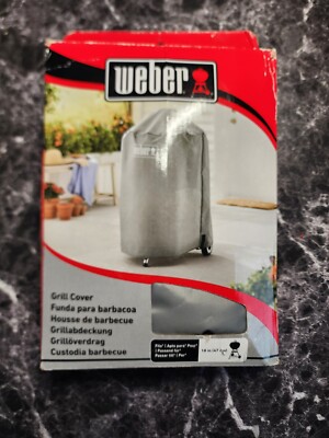 Weber 7175 Grill Cover fits Most 18" /47cm Charcoal Grills (BBQ) GRAY ...