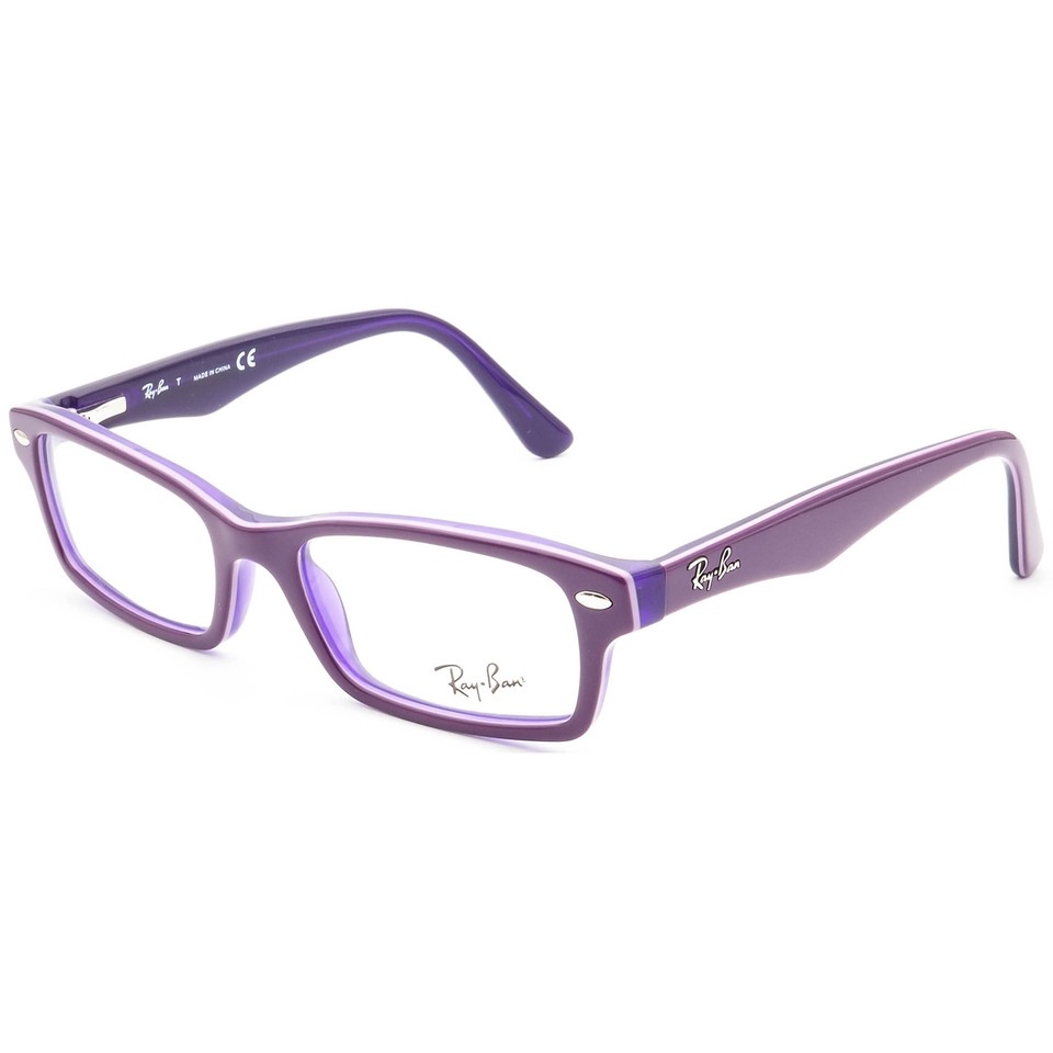 Ray-Ban Junior Eyeglasses RB 1530 3589 Purple Rectangular Frame 48[]16 ...