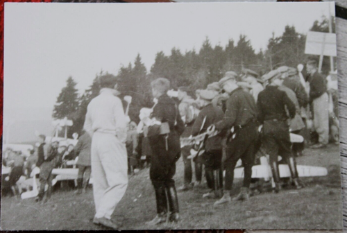 Foto 1937 suhl Dolmar flugfeld segelflugzeuge modellbau 2 knaben Pimpfe ...