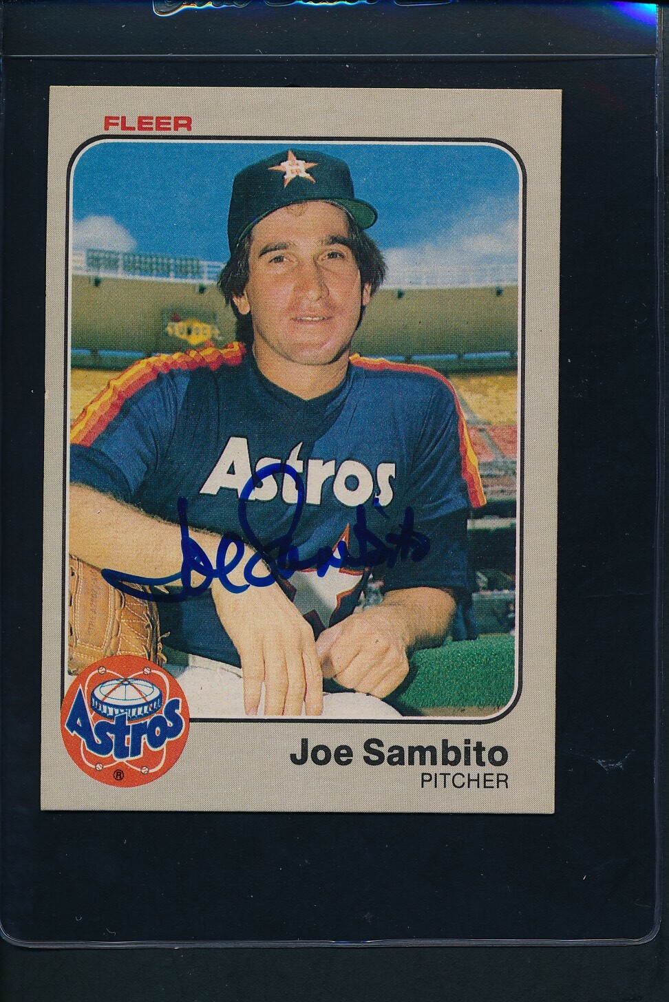 1983 Fleer #464 Joe Sambito Astros Signed Auto *27933 | eBay