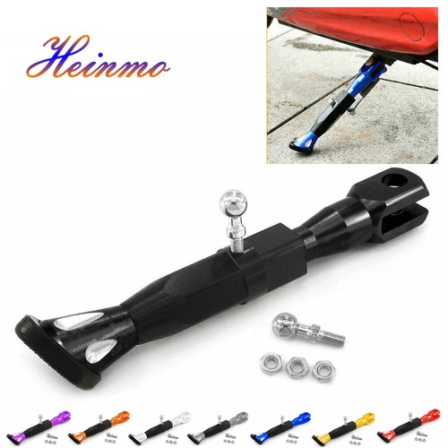 Motorcycle Universal Aluminum Adjustable Kickstand Foot Side Support ...