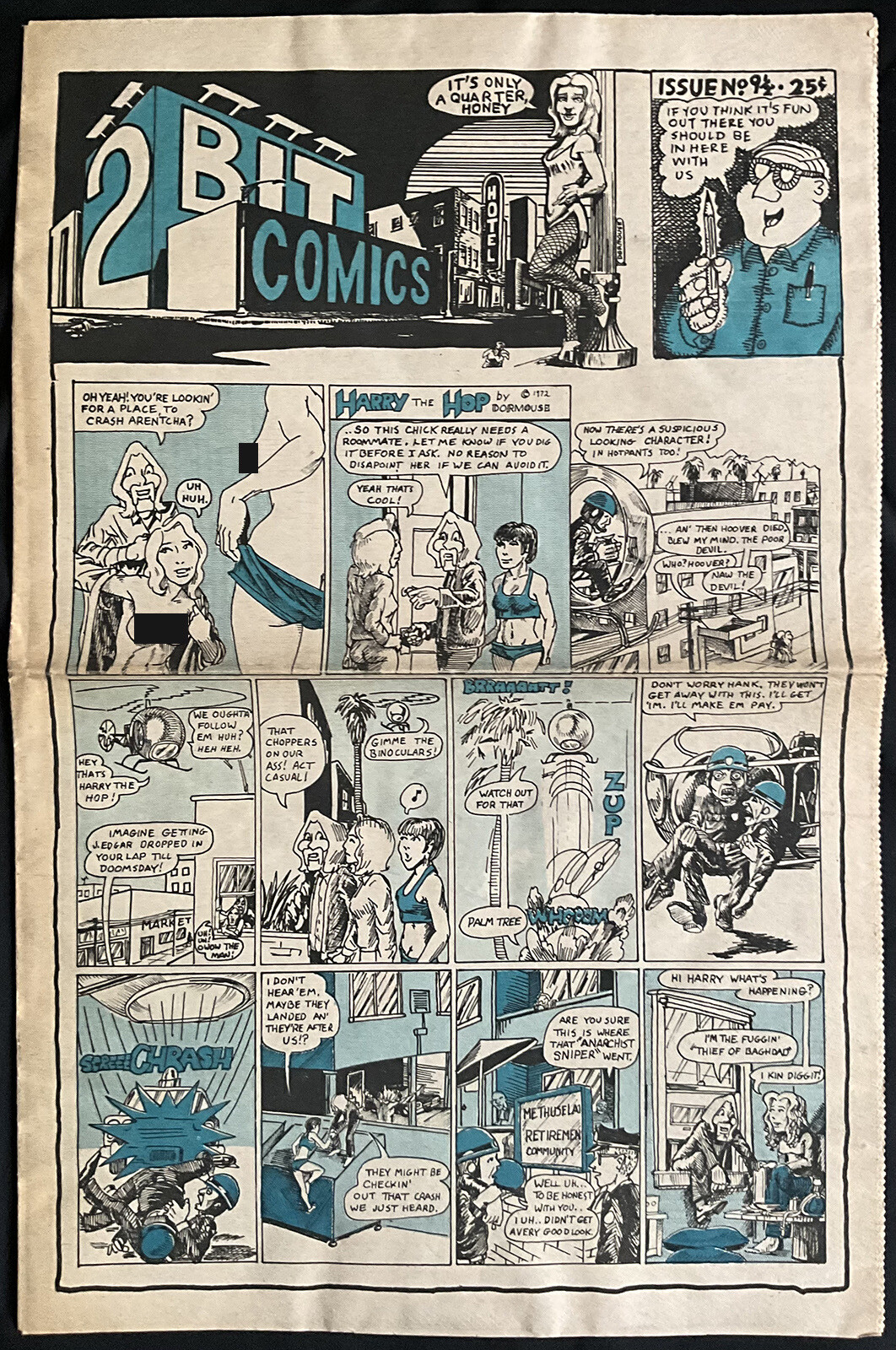 2 BIT COMICS #9.5 - 7.0, OW-W; folded - Comix - 1st - Tabloid | eBay