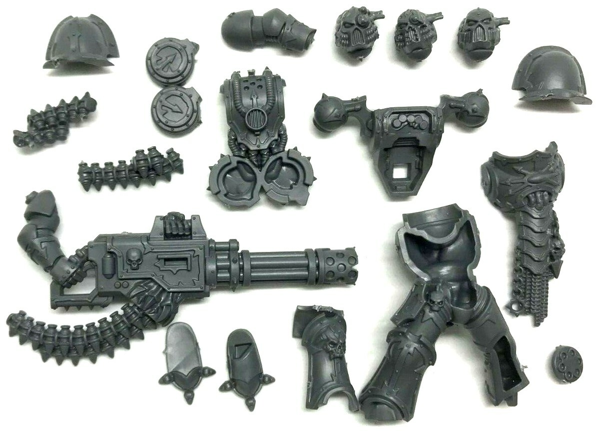 40k Chaos Space Marines Havocs with Reaper Chaincannon full model x3 ...