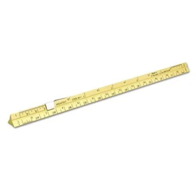 Brand New! Alumicolor Aluminum Architect Pocket Scale With Clip Gold | eBay