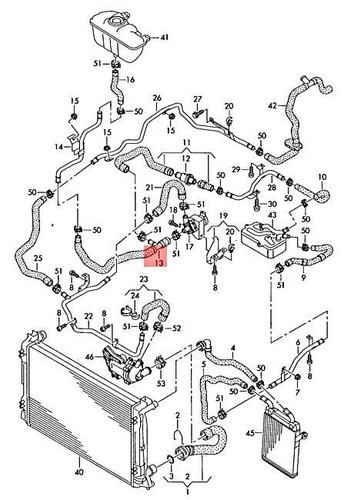 Genuine AUDI A6 Avant S6 quattro 4F2 4F5 Coolant Hose 4F0121109AC | eBay