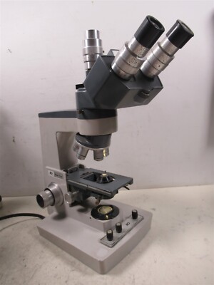 AO American Optical One-Ten MicroStar Trinocular Microscope w/ 5 ...