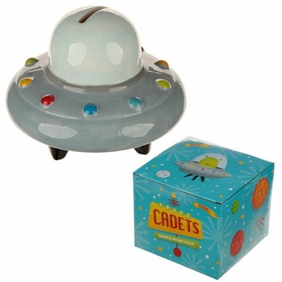 Space Cadet, Flying Saucer Money Box | eBay UK