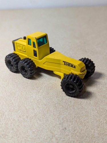 Vintage 1994 Mini Yellow Tonka Die Cast Road Grader Construction Toy | eBay