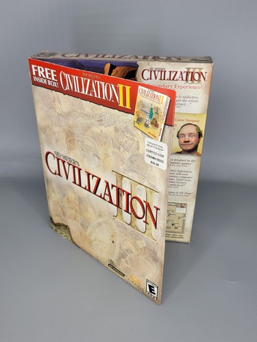 Civilization III (PC CD-ROM, 2001) Big Box Includes Civilization II ...