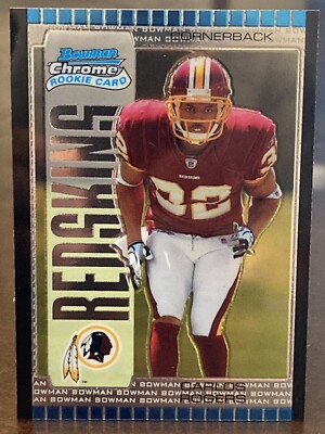 2005 Bowman Chrome Carlos Rogers Rookie RC #111 Washington Redskins | eBay