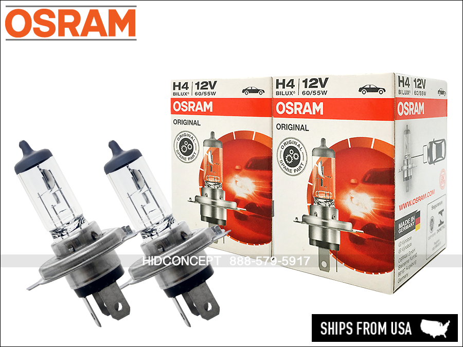 Osram 9003 H4 BILUX Original Standard Halogen Headlight Bulbs 64193 ...
